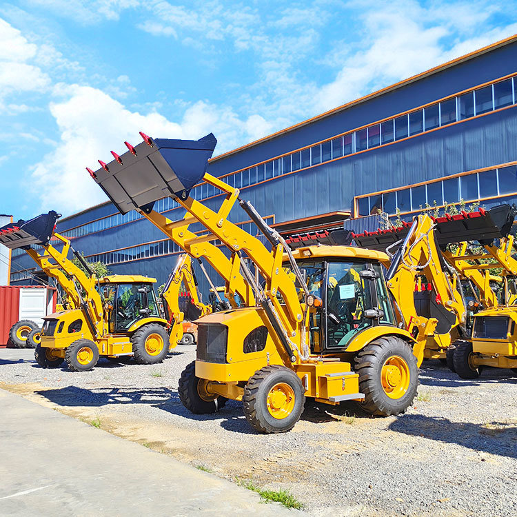 Cheap Diesel Small Backhoe Wheel Loader Tractor Excavator Compact ...