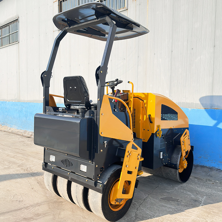 Mini Asphalt Road Roller Diesel Engine Ride on Mini Small Road Roller ...