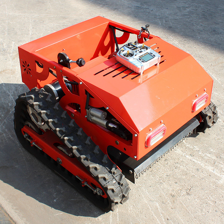 Gasoline Crawler Robot Lawn Mower Self Propelled Remote Control Walking ...