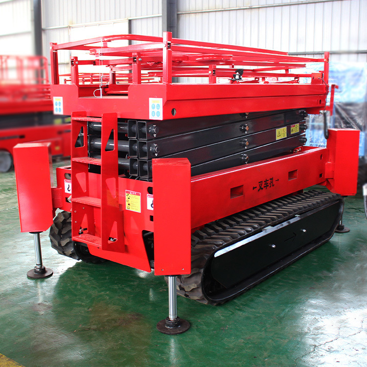 4-14m Self Propelled Track Scissor Lift Mobile Hydraulic Electric ...