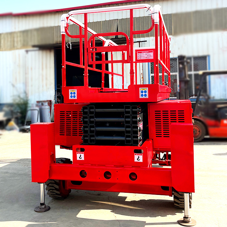 New 12m Rough Terrain Hydraulic off Road Scissor Lift Work Platform ...