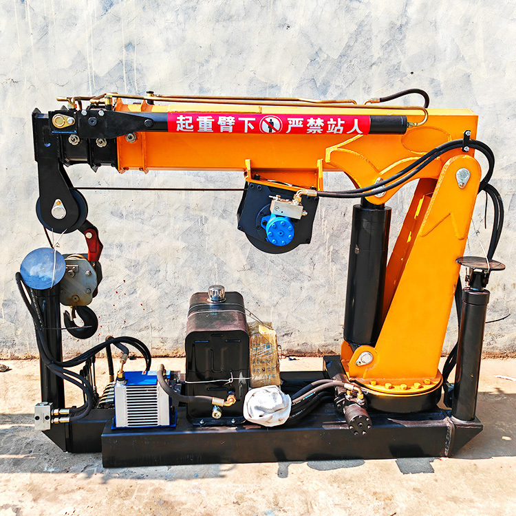 China Manufacturer Hydraulic Mobile Small Mini Knuckle Folding Boom ...