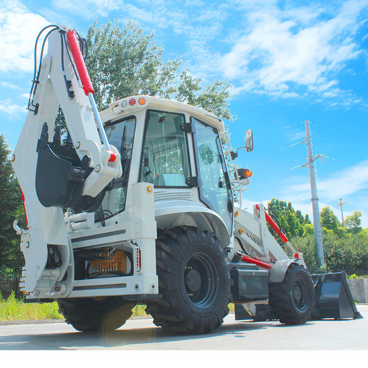 FREE SHIPPING 4x4 Mini Farm Backhoe Tractor Loader Epa Engine Wheel ...
