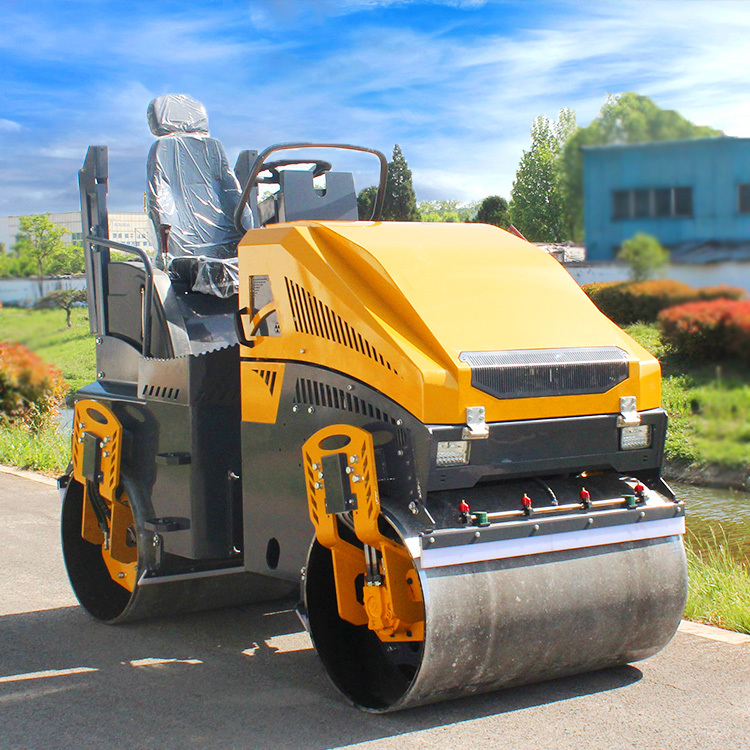 Asphalt Rollers Mini Compactor 3ton 4ton 6ton Double Drum Driving Road ...