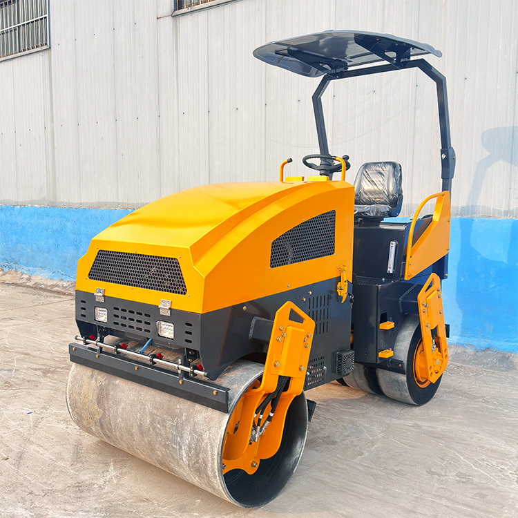 3.5 Ton Diesel Euro 5 EPA CE Engine Mini Compactor Road Roller Ride on ...