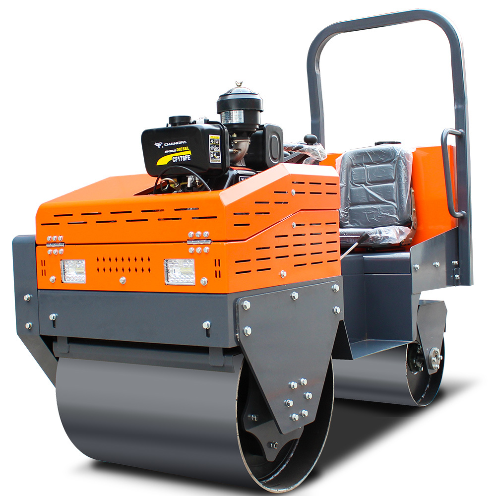 Roller Compactor 1 Ton Diesel Engine Soil Asphalt Road Roller Machine ...