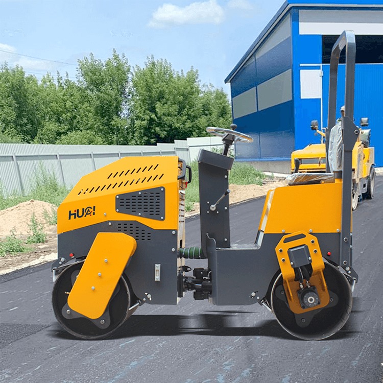 CE 1500kg Diesel Gasoline Petrol Tandem Road Roller Compactor Vibratory ...