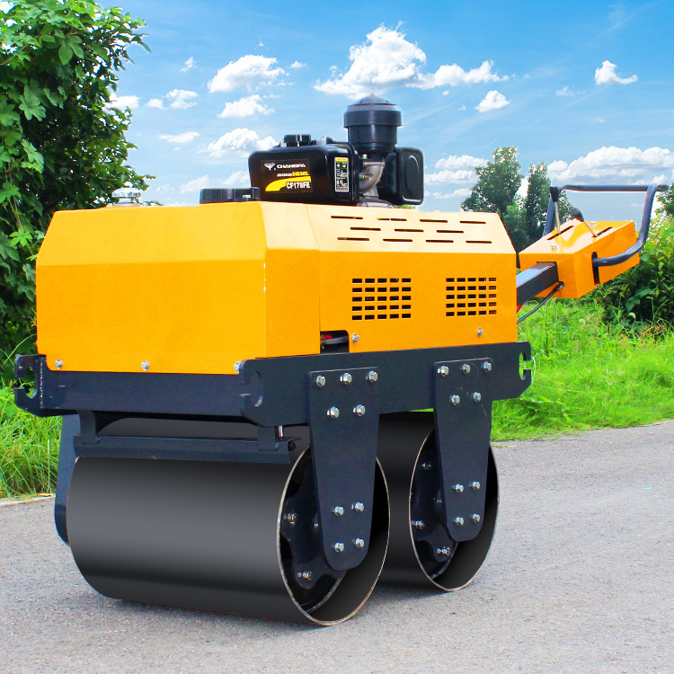 500kg Walk-Behind Double Drum Compact Roller High Compaction ...