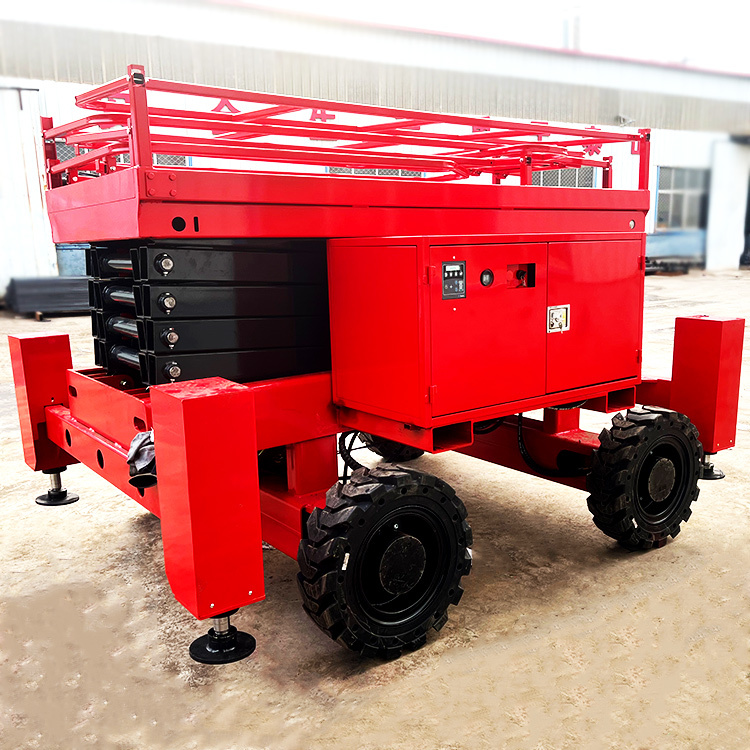 Construction Lifter Portable Scissor Lift Elevator Movable Hydraulic ...