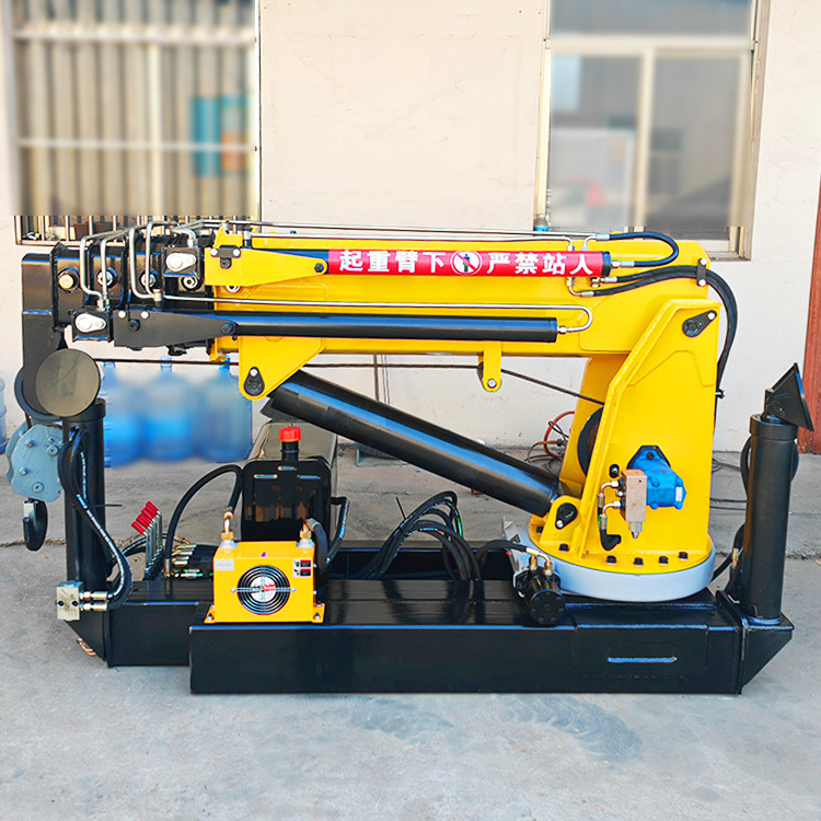 3 Ton Mini Truck Mounted Crane Hydraulic Folding Boom Crane Knuckle Arm ...