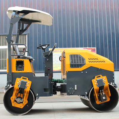 3 Ton Mini Asphalt Road Roller Diesel Engine Ride on Small Road Roller ...