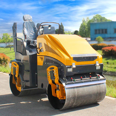 4 Ton Diesel Hydraulic Vibratory tandem Asphalt Routier Road Roller ...